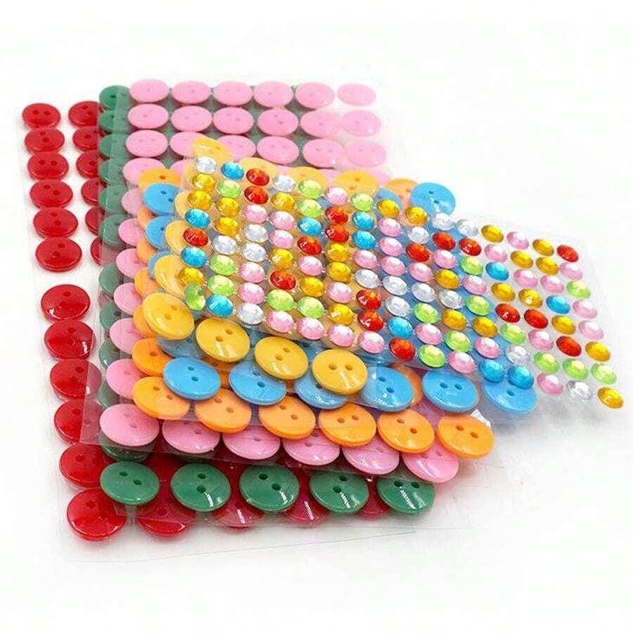 5/10pcs Random DIY Button Art Craft Kit For Children, Ages 3-6 ...