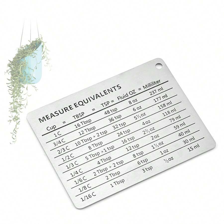 Stainless Steel Magnetic Conversion Table For Common Units Of ...