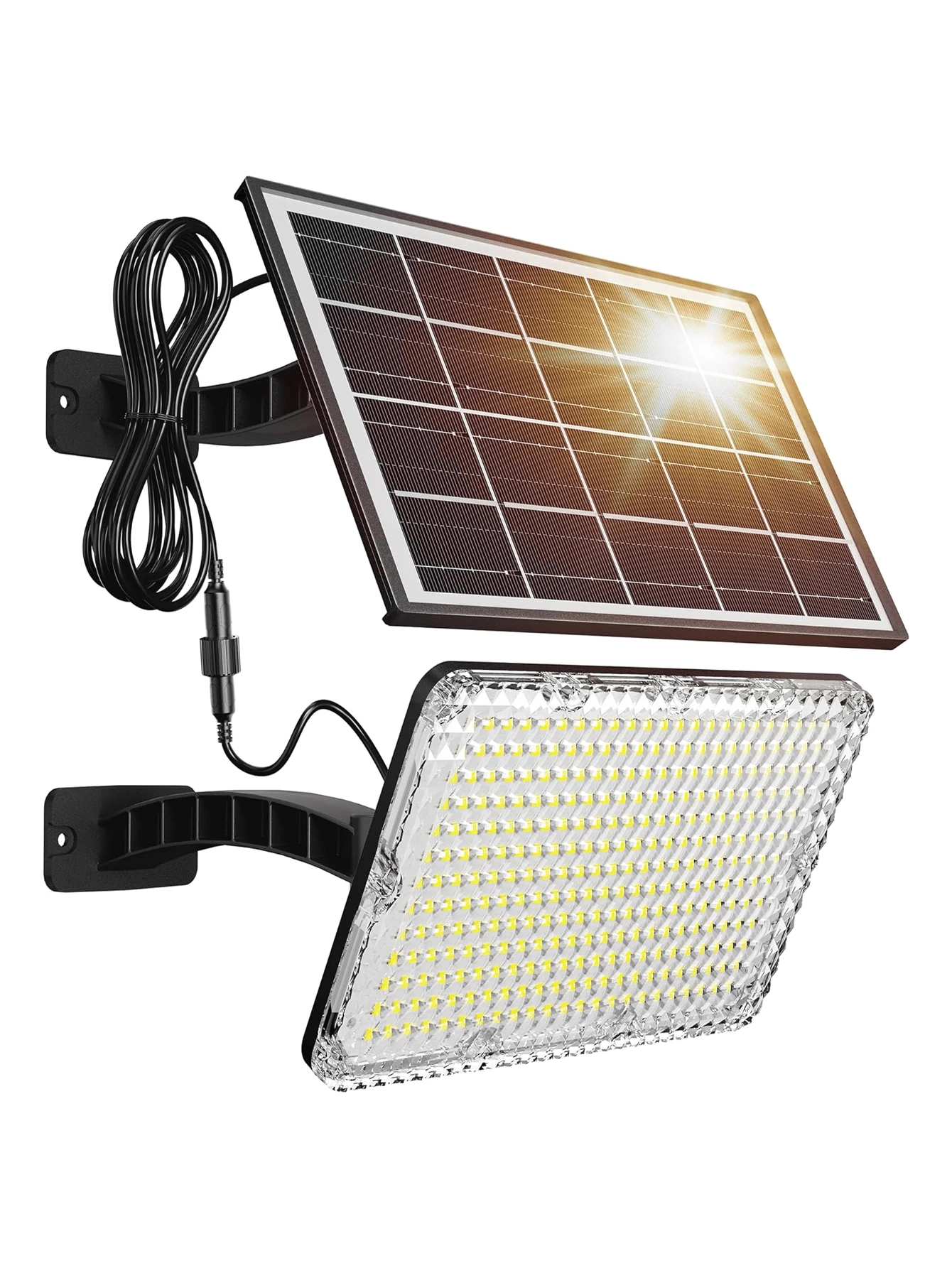 Luz Solar Exterior Brilhante de Limiar de 1000 Lumens com 299 LEDs e ...