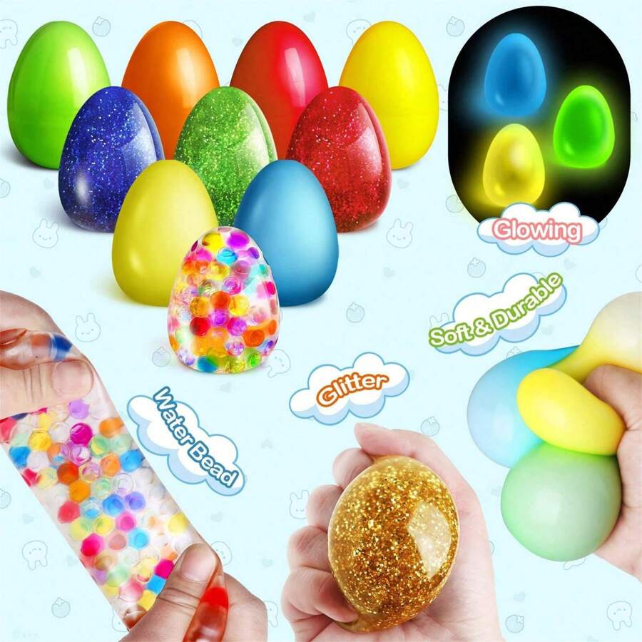 1pc Random Color Egg-Shaped Stress Relief Squeeze Toy, Teenagers ...