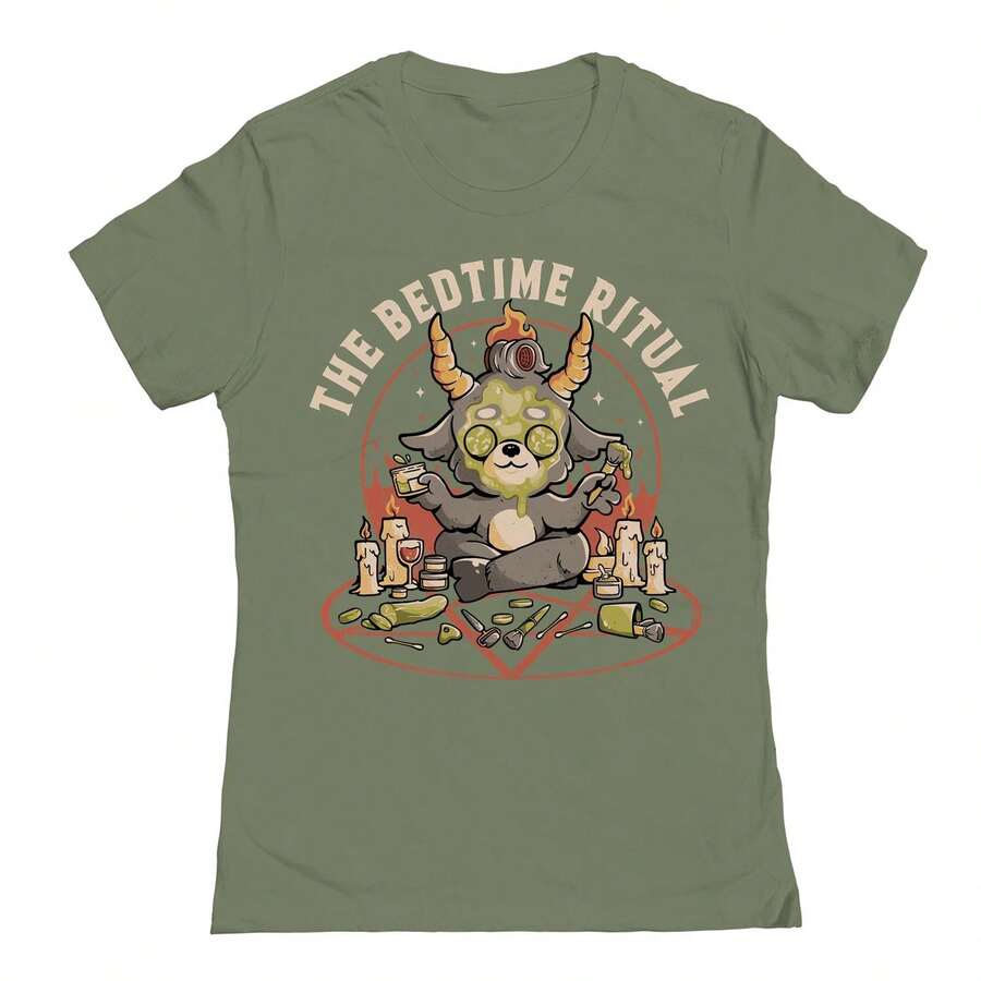 Nearly There The Bedtime Ritual - Funny Evil Baphomet Gift Graphic ...