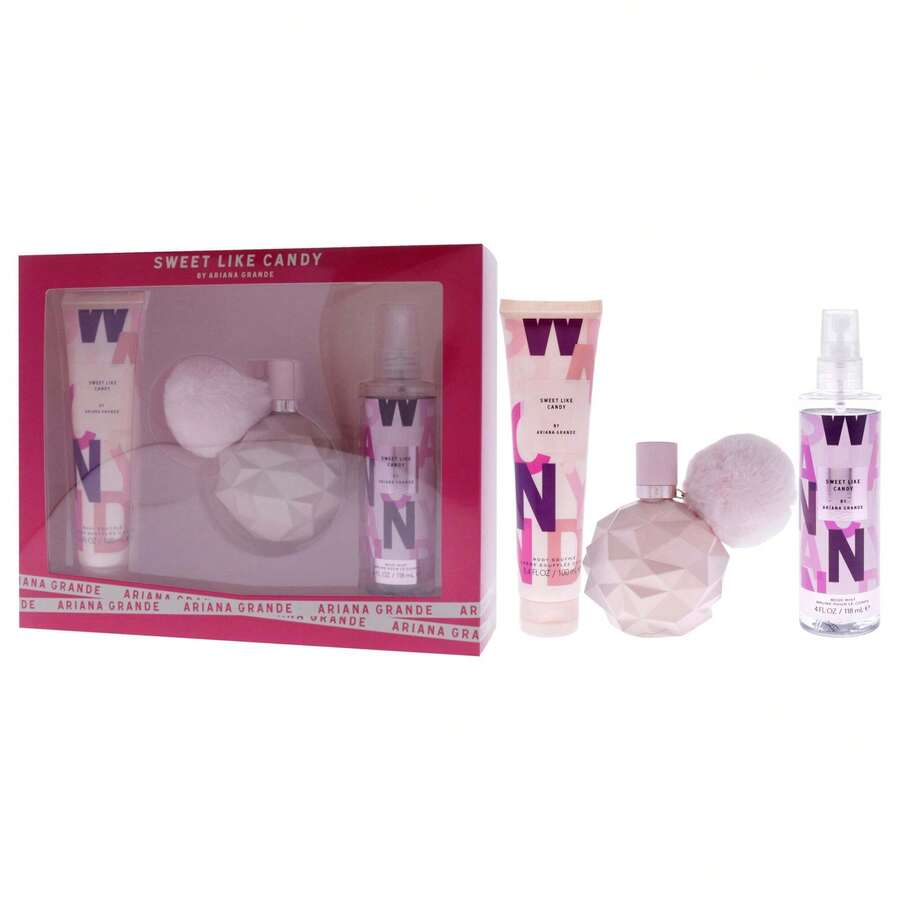 Ariana Grande Sweet Like Candy By Ariana Grande For Women - 3 Pc Gift Set 3.4oz EDP Spray, 3.4oz ...