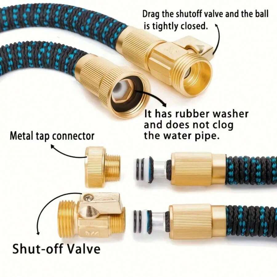 1 Roll, New Retractable Water Hose Car Wash Flowers Magic Hose Magic ...