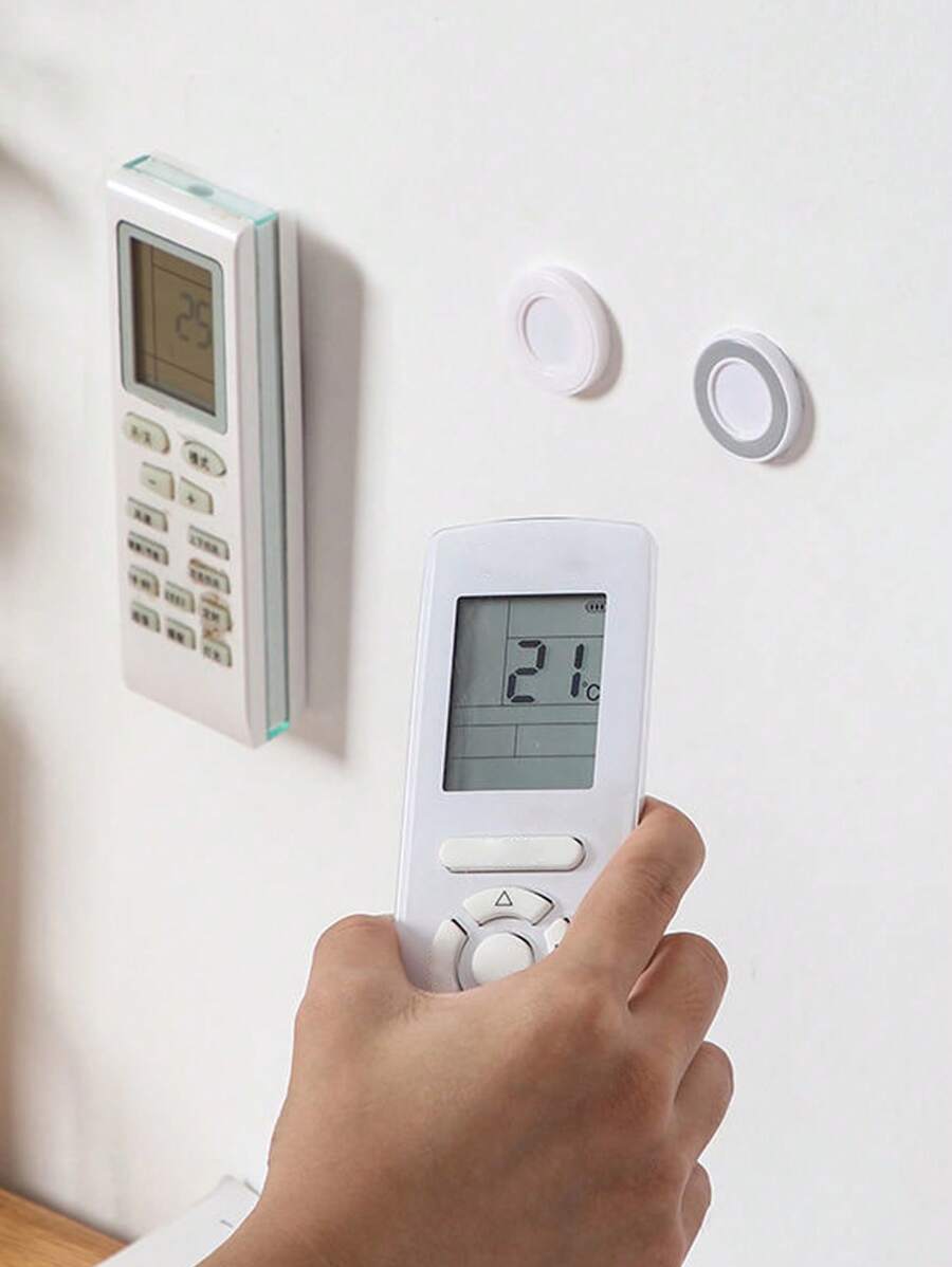 5 Pieces Wall-Mounted Remote Control Magnetic Storage Hook, No Punching ...