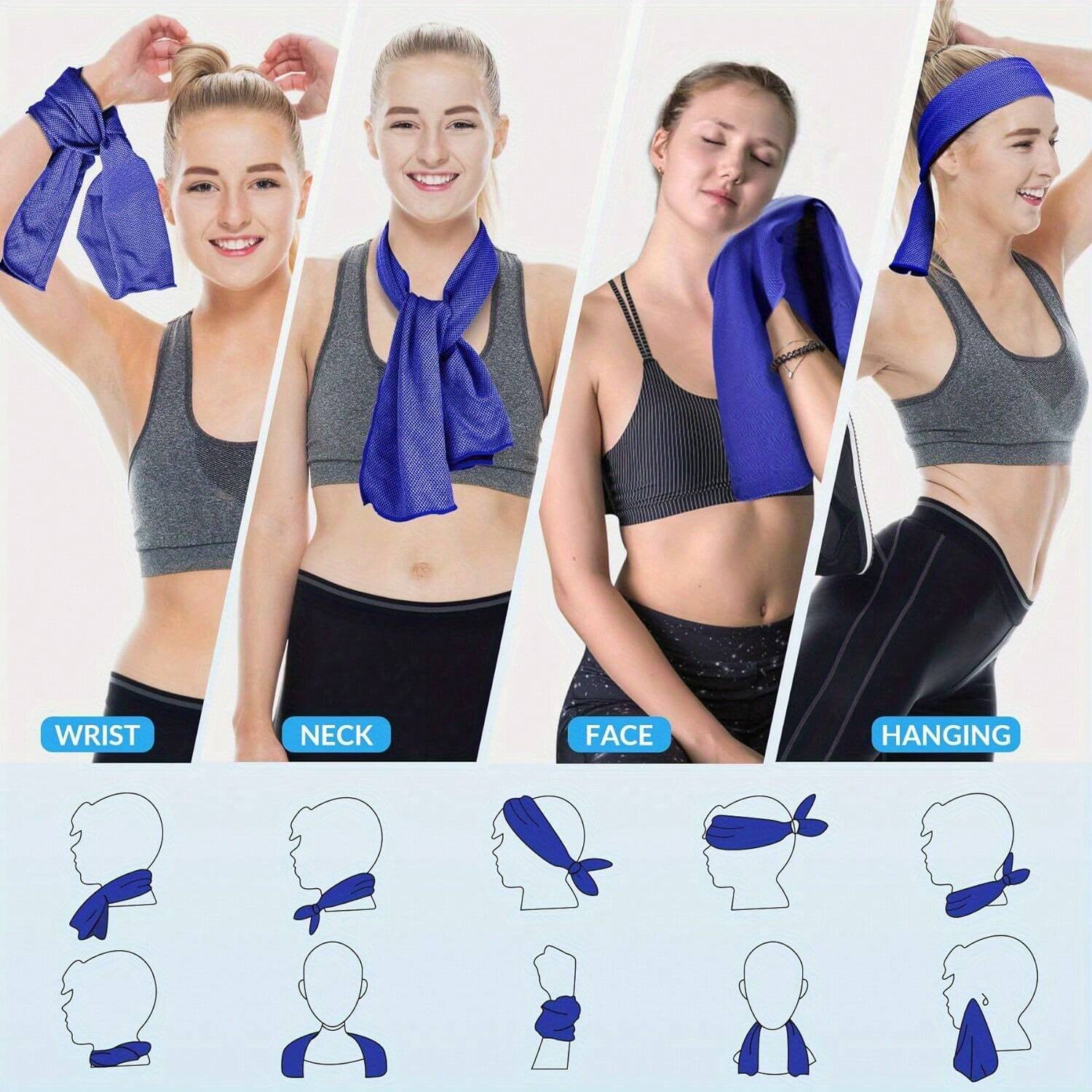 U-Pick Cooling Towels 30*80CM | Breathable Reusable Chilly Ice Towel ...