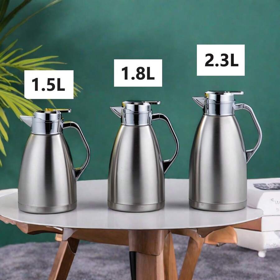 Thermal Coffee Carafe 304Vacuum Jug - 24 Hours Hot Beverage Dispenser, Insulated Stainless Steel ...
