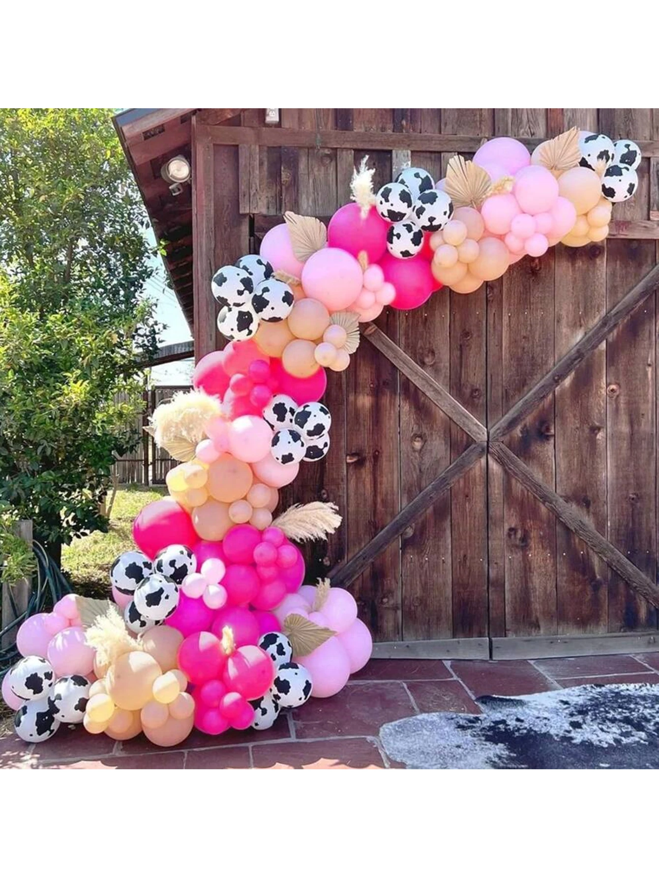 Cow Print Balloon Arch, Farm Cow Theme Balloon Garland Kit, Perfect For ...