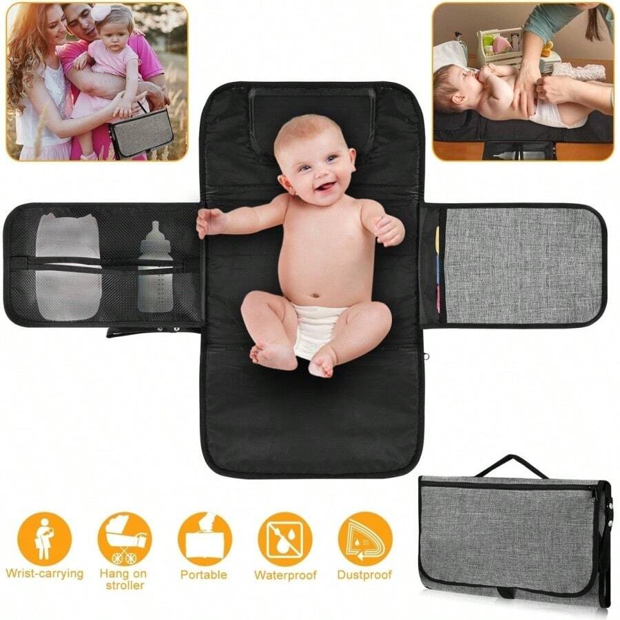 Skushops Portable Changing Pad Foldable Diaper Changing Pad Kit ...