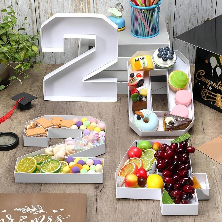 Charcuterie Letters2024 Mr & Mrs GRAD Cardboard Number Fillable Tray ...