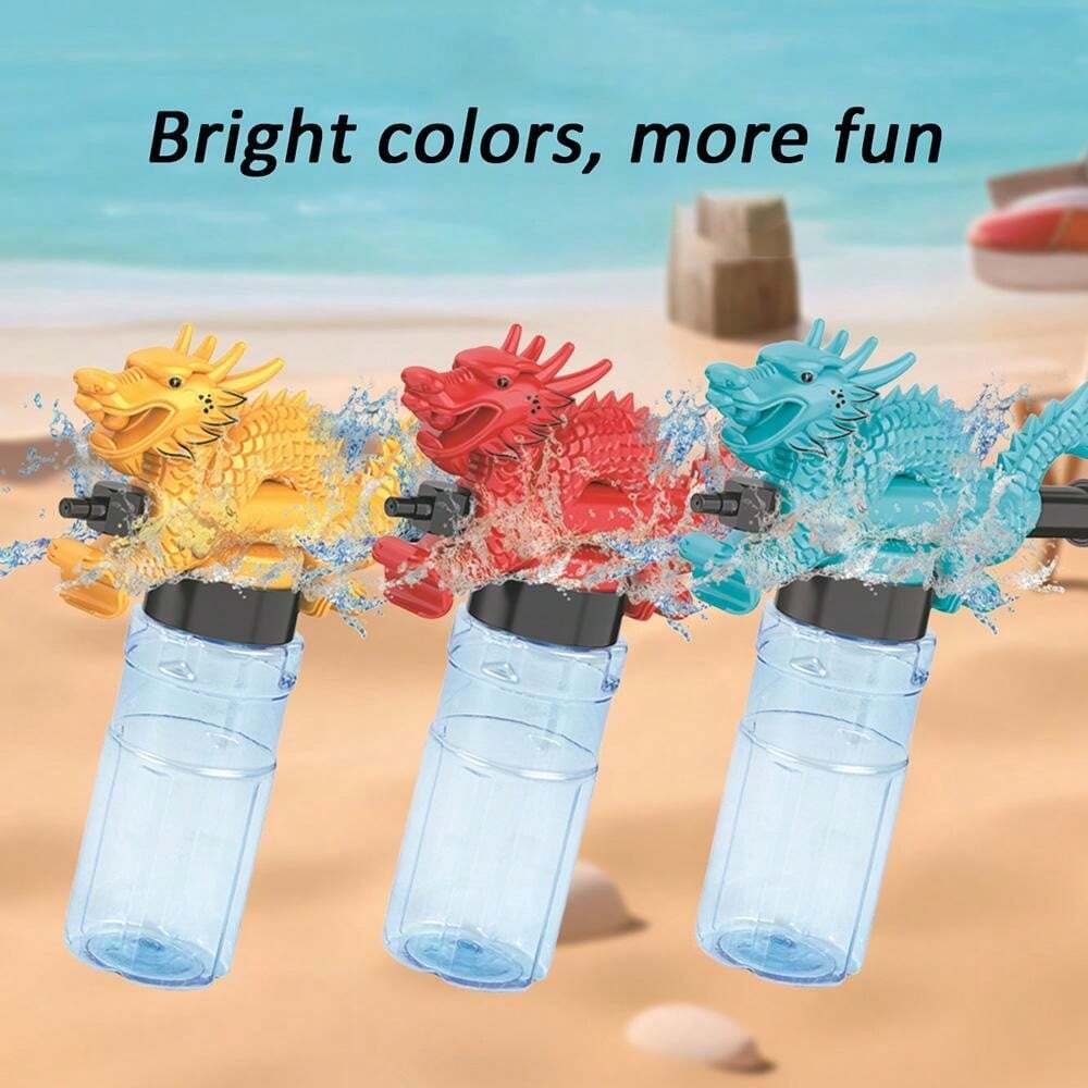 1pc Summer Children's Cartoon Chinese Dragon Shaped Pull-Out Water Gun ...