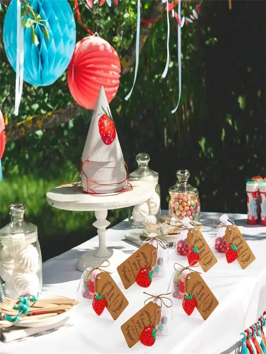 12 Sets Great Party Favors For Shower Cute Strawberry Fruit Keychains ...