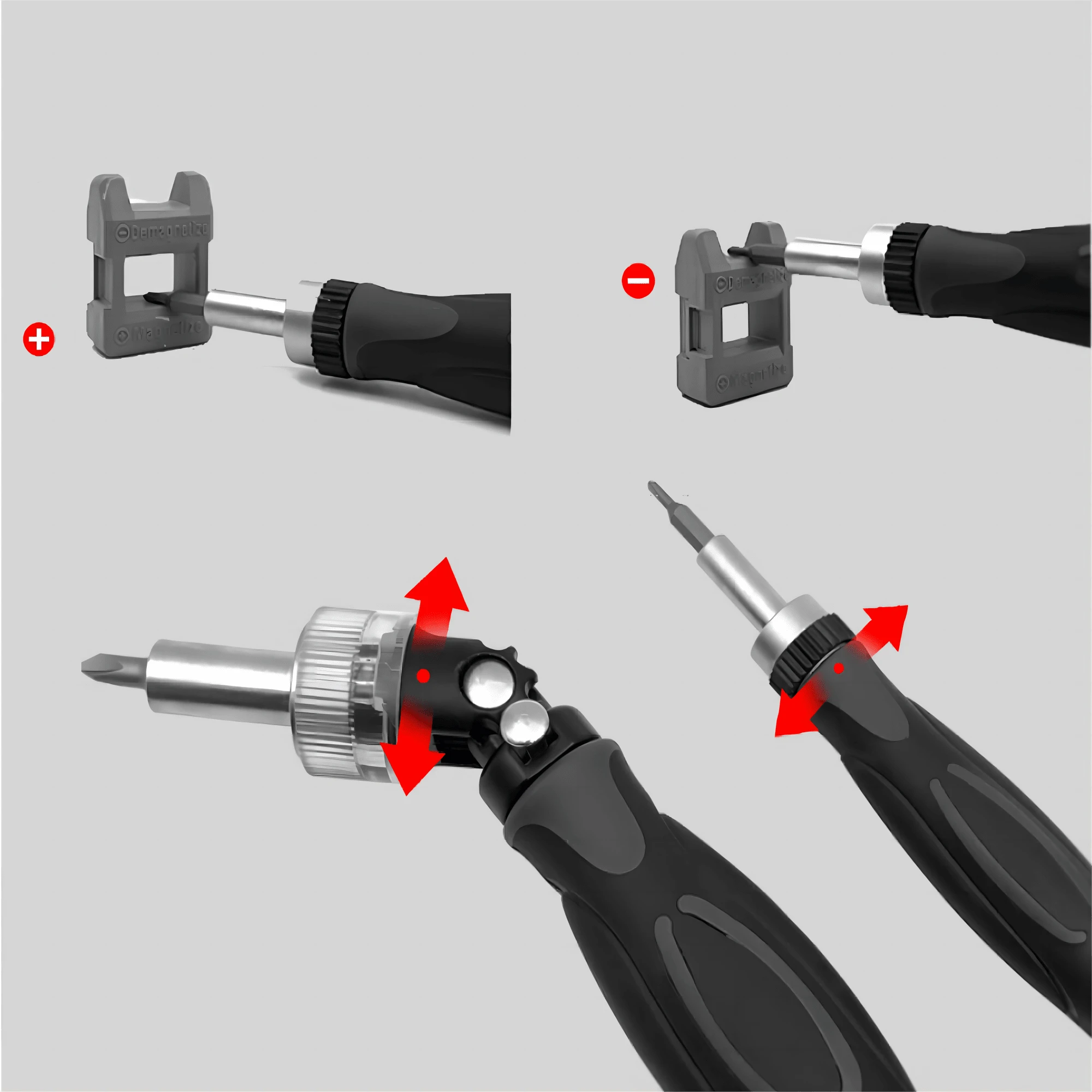 68 In 1 Ratcheting Screwdriver Set, Multi-Bit Ratchet Screw Drivers ...