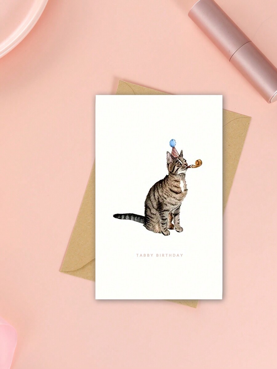Tabby Cat Birthday Card, Cat Birthday Cat, Tabby Birthday Card, Funny ...