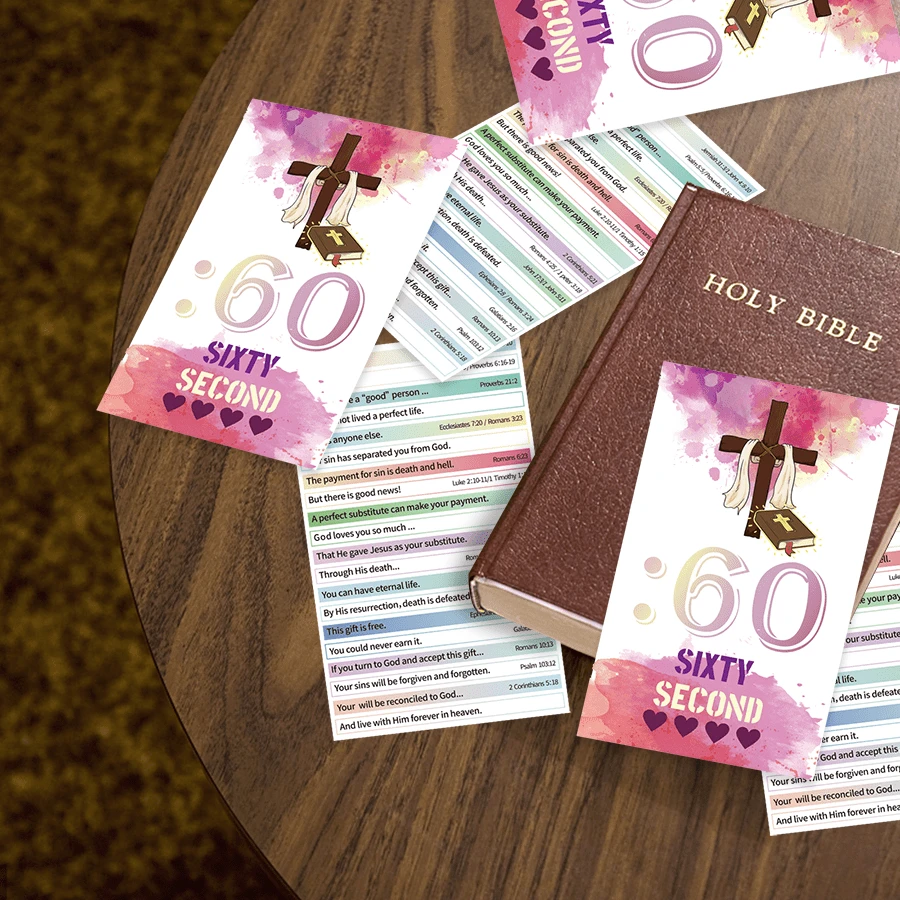 100pcs Gospel Evangelism Card, Salvation Plan Card, Pocket Christian ...