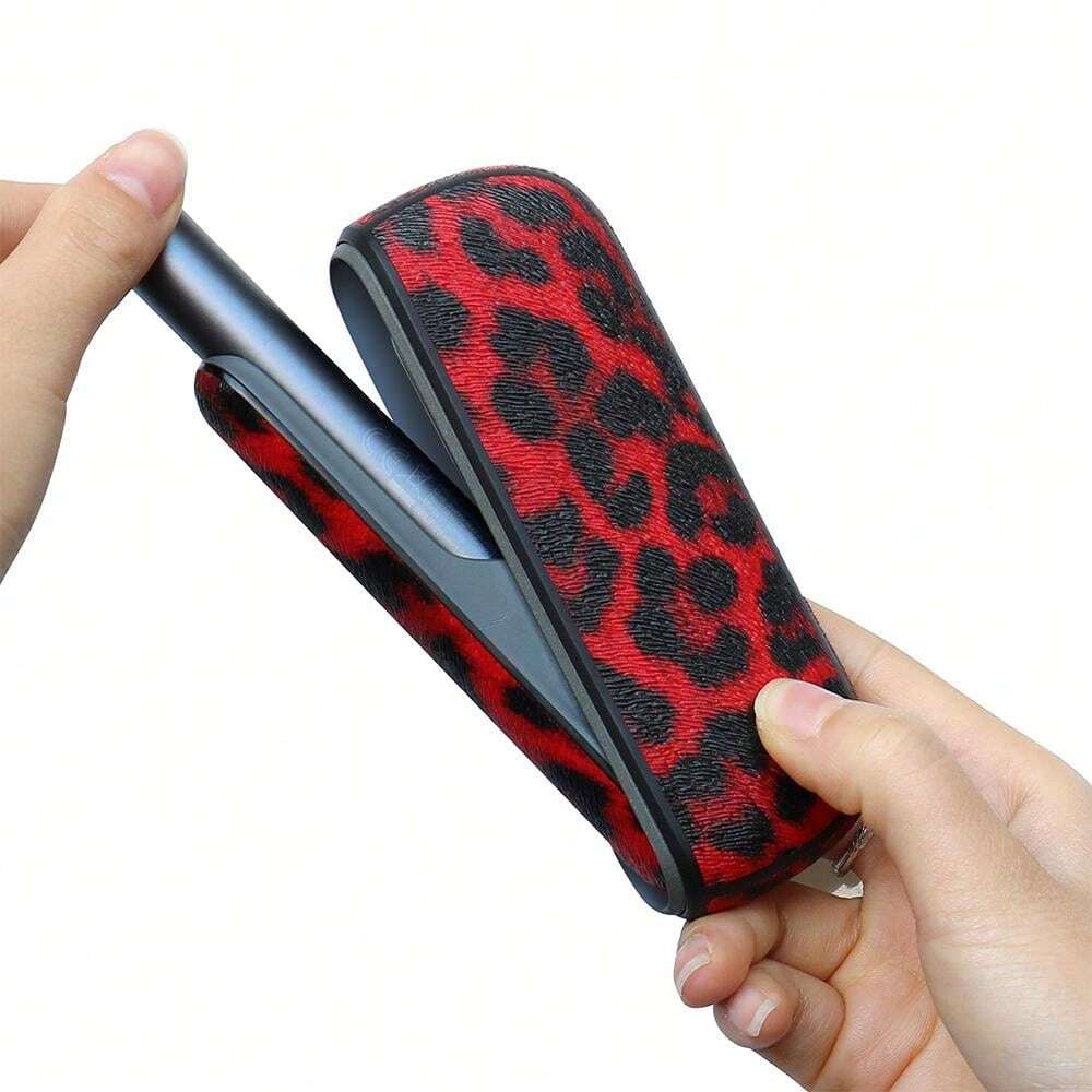 2 In 1 Leopard Leather Case + Side Cover For IQOS Iluma Holder Pouch ...