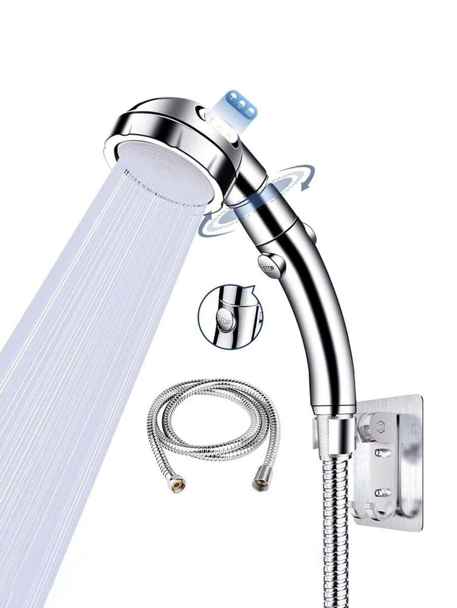 Modern Handheld Shower Head With On Off Switch, High Pressure Shower ...