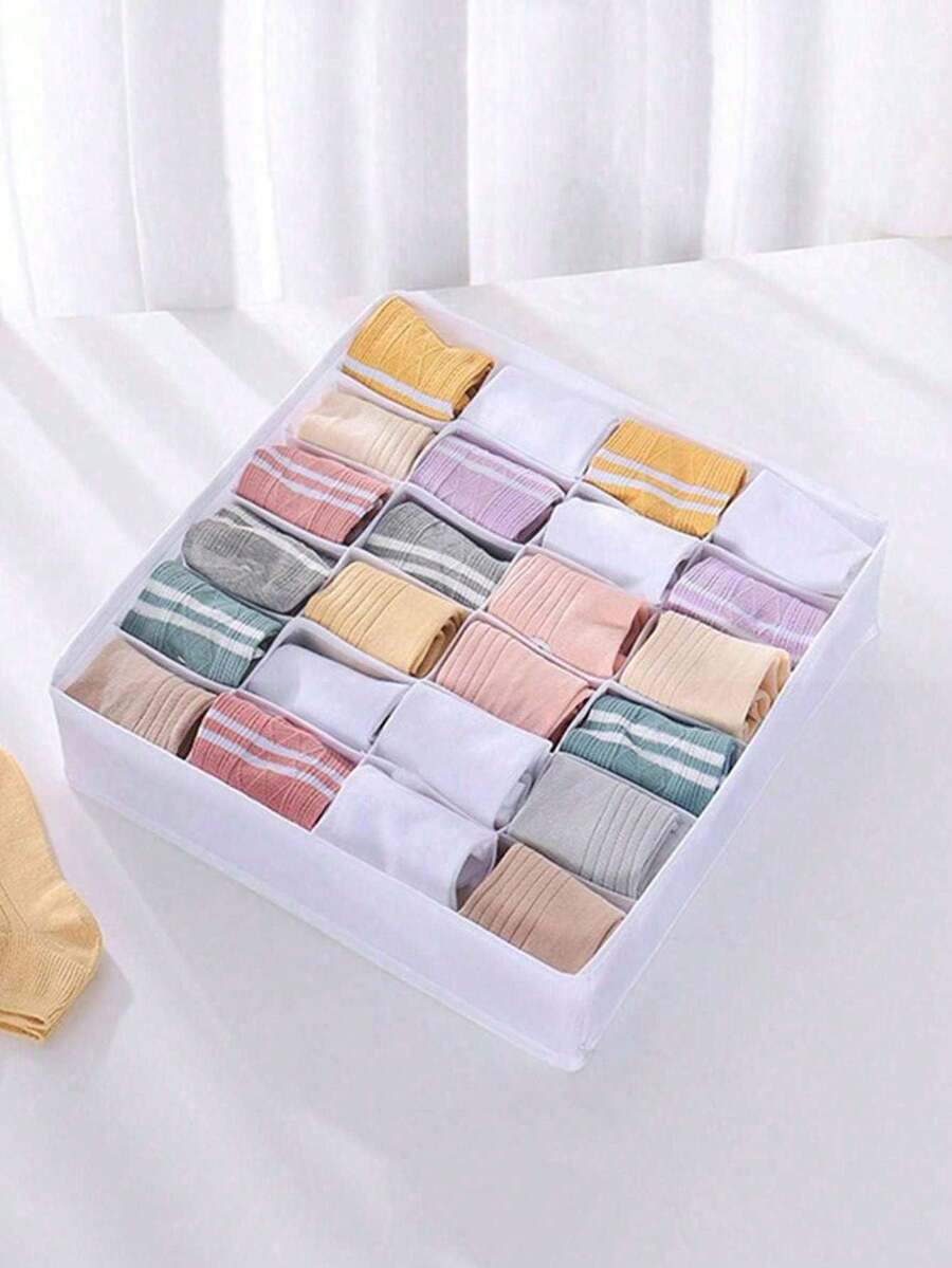 1pc Foldable Sock And Underwear Storage Box - Fabric Closet Dresser ...