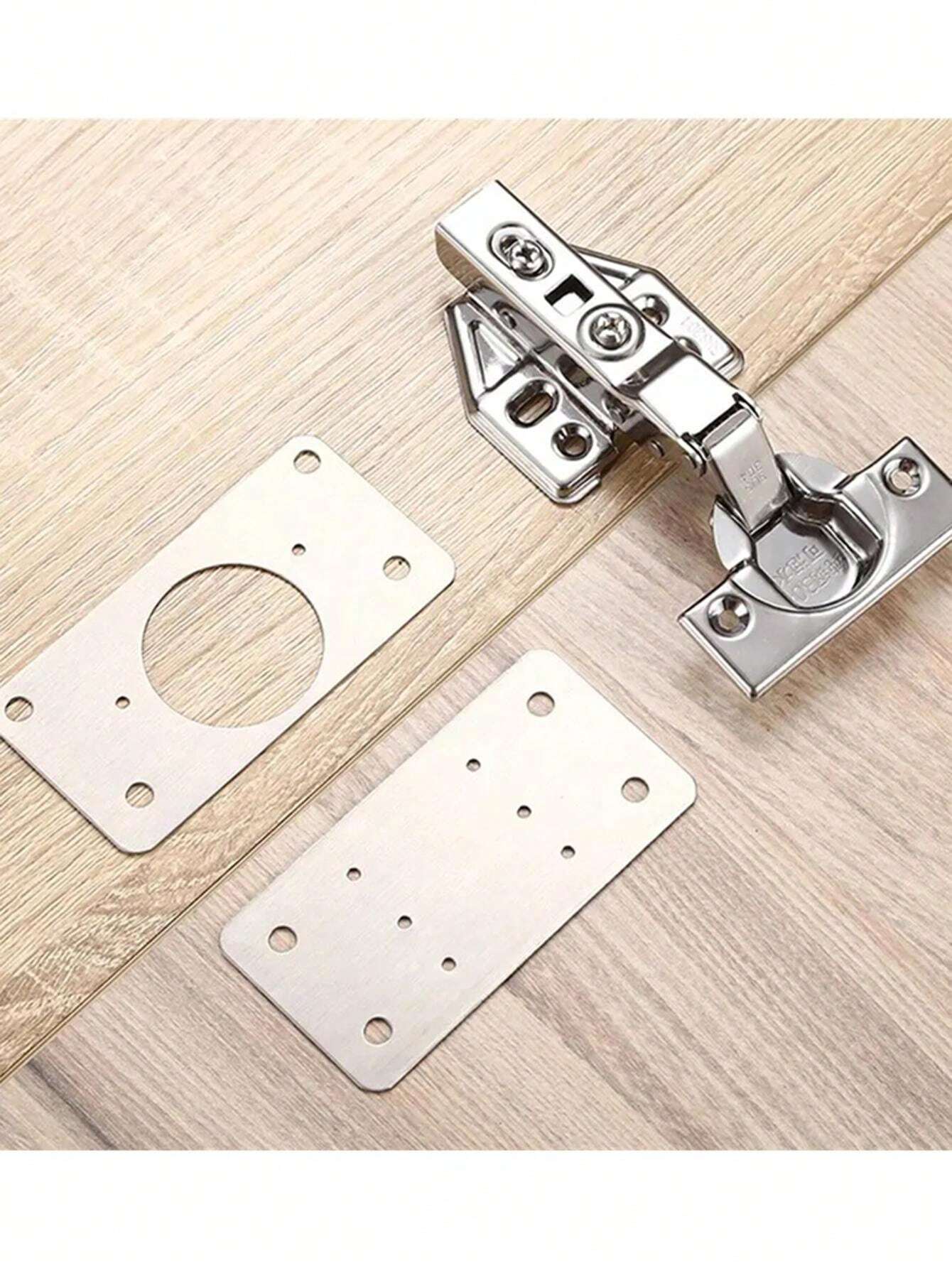 LEAPAIR 1/2/3/4set Cabinet Hinges Repair Plate Steel Hinge Repair ...