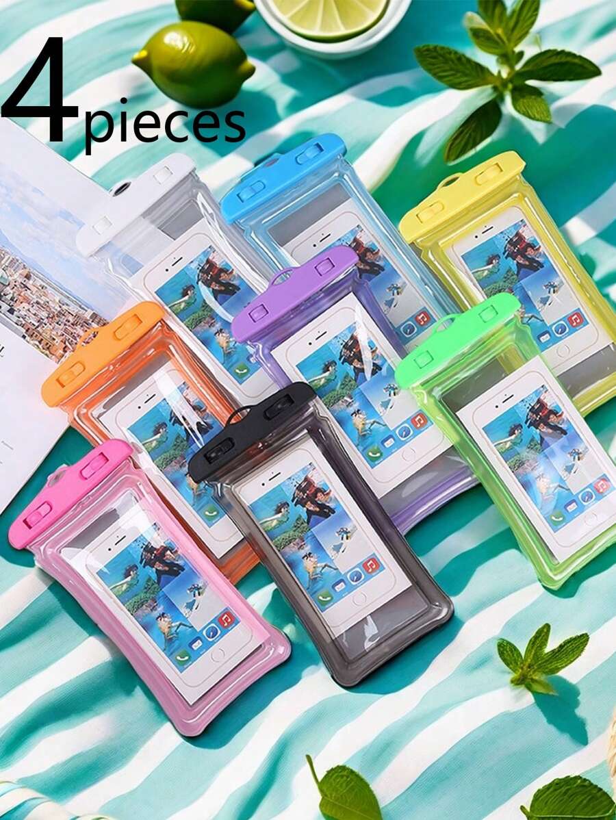4pcs Outdoor Leisure Waterproof Phone Bag, Suitable For Swimming Pools ...