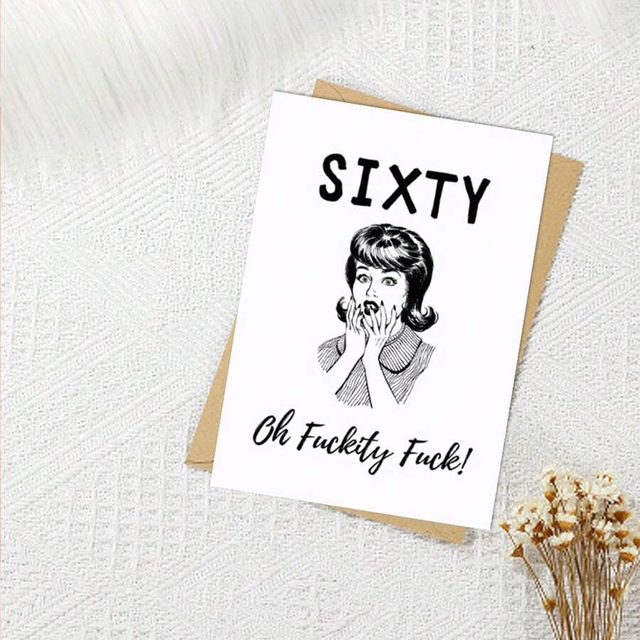 Funny 60th Birthday Card For Women / Sixtieth Birthday Card For Her ...