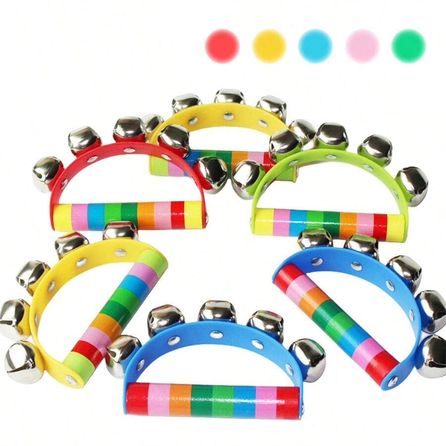 5 Colors Available Half Round Hand Ringing Bell Creative Children Orff ...