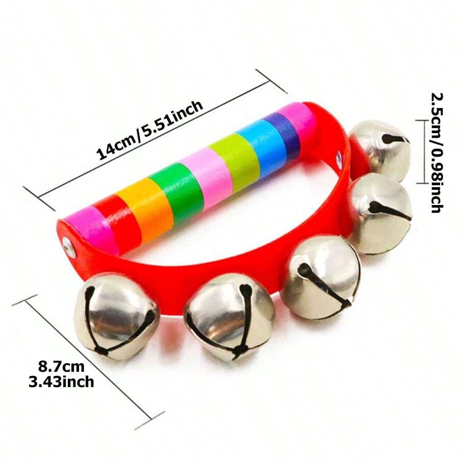 5 Colors Available Half Round Hand Ringing Bell Creative Children Orff ...