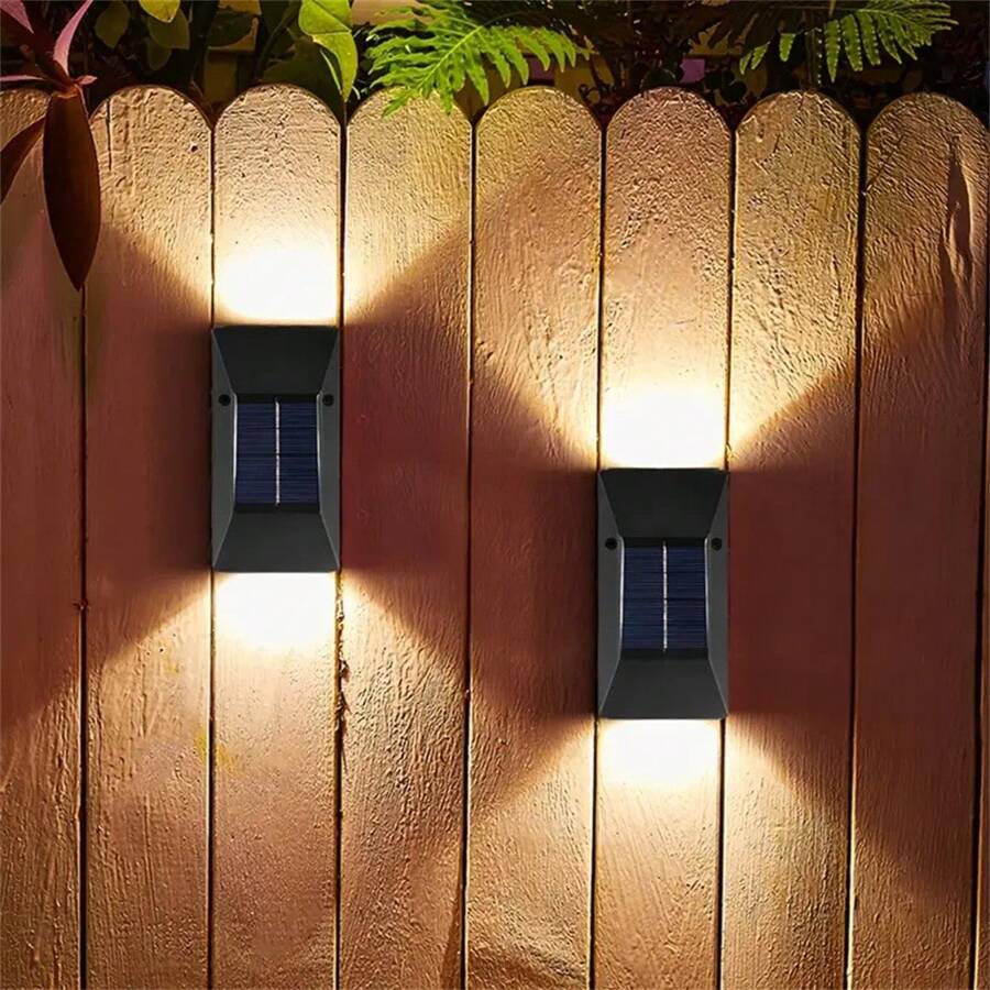 Solar Fence Light - Warm Lighting For Garden And Yard - Weather ...
