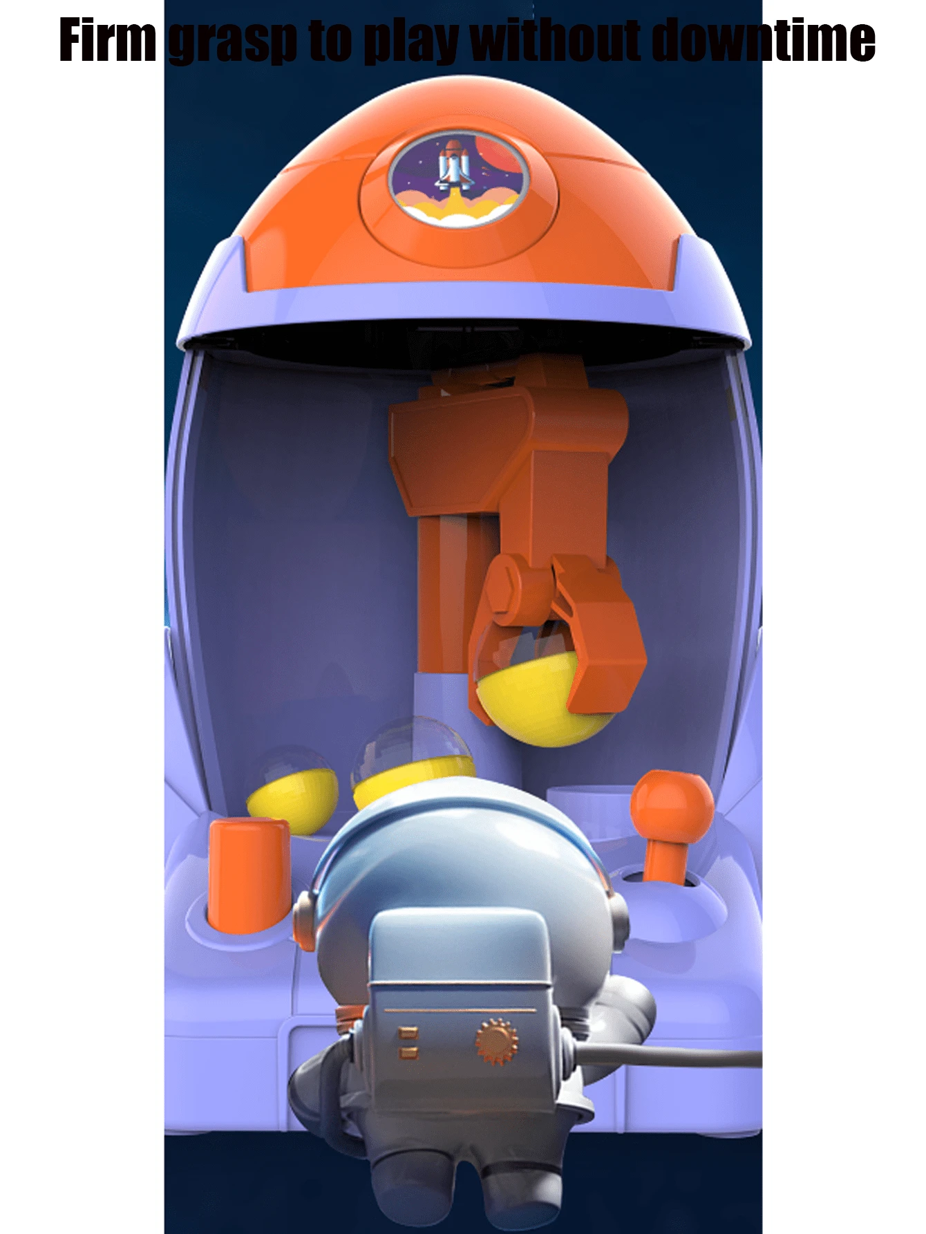 Mini Space Rocket Claw Machine Toy In Random Color, Fun Stress-Relief ...