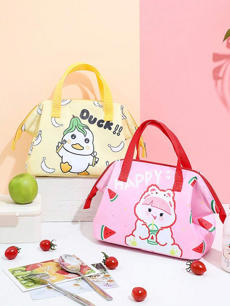 New Cute Pet Frog Mouth Lunch Bag, Japanese Cartoon Bento Box, Thermal ...