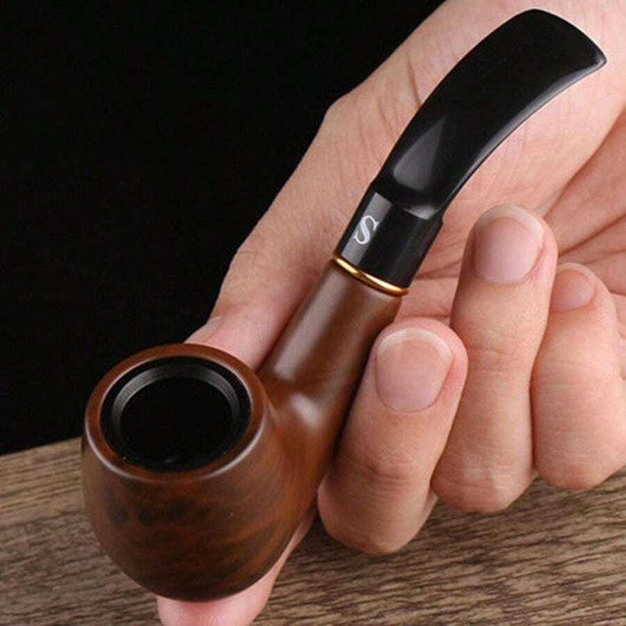 1pc Yunnan Imported Pipe Briar Curved Pipe Filter Pipe Smoking Set Old ...