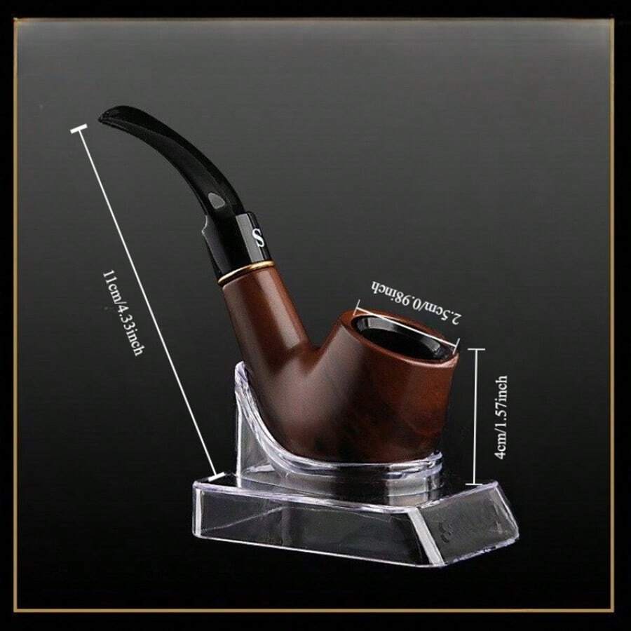 1pc Yunnan Imported Pipe Briar Curved Pipe Filter Pipe Smoking Set Old ...