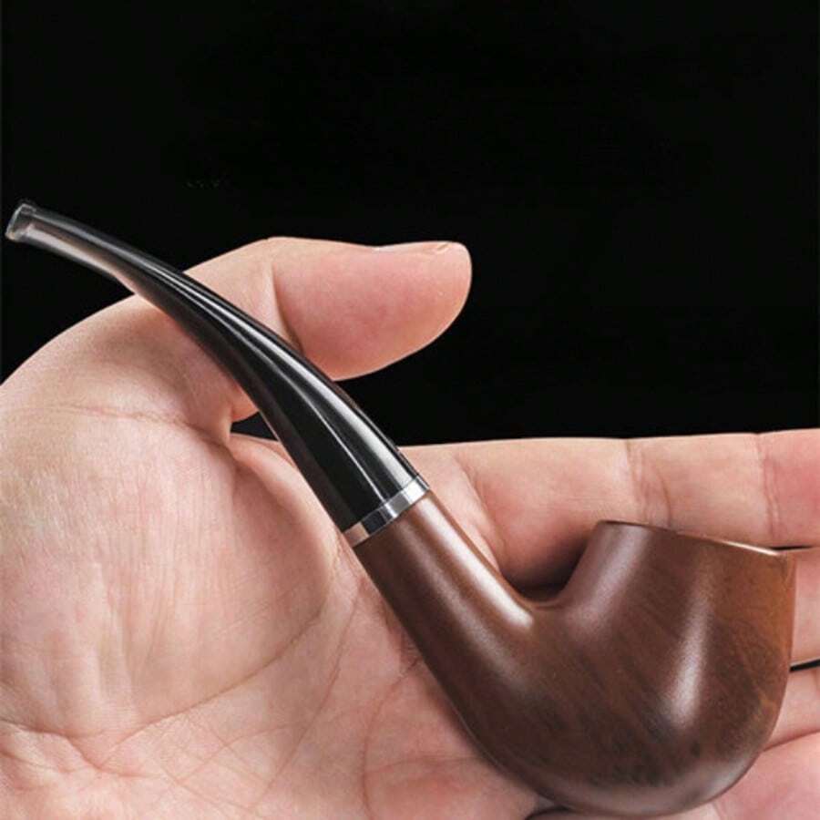 1pc Yunnan Imported Pipe Briar Curved Pipe Filter Pipe Smoking Set Old ...