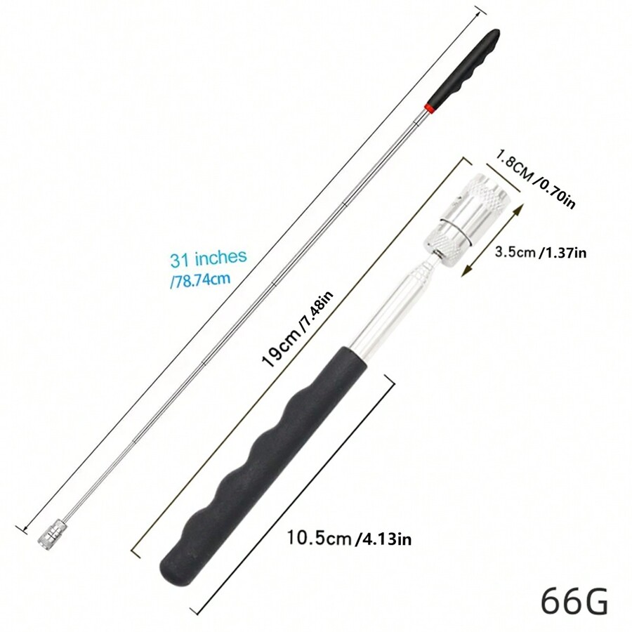 Extendable Magnetic Pick-Up Tool With Bright LED Light - Comfort Grip ...