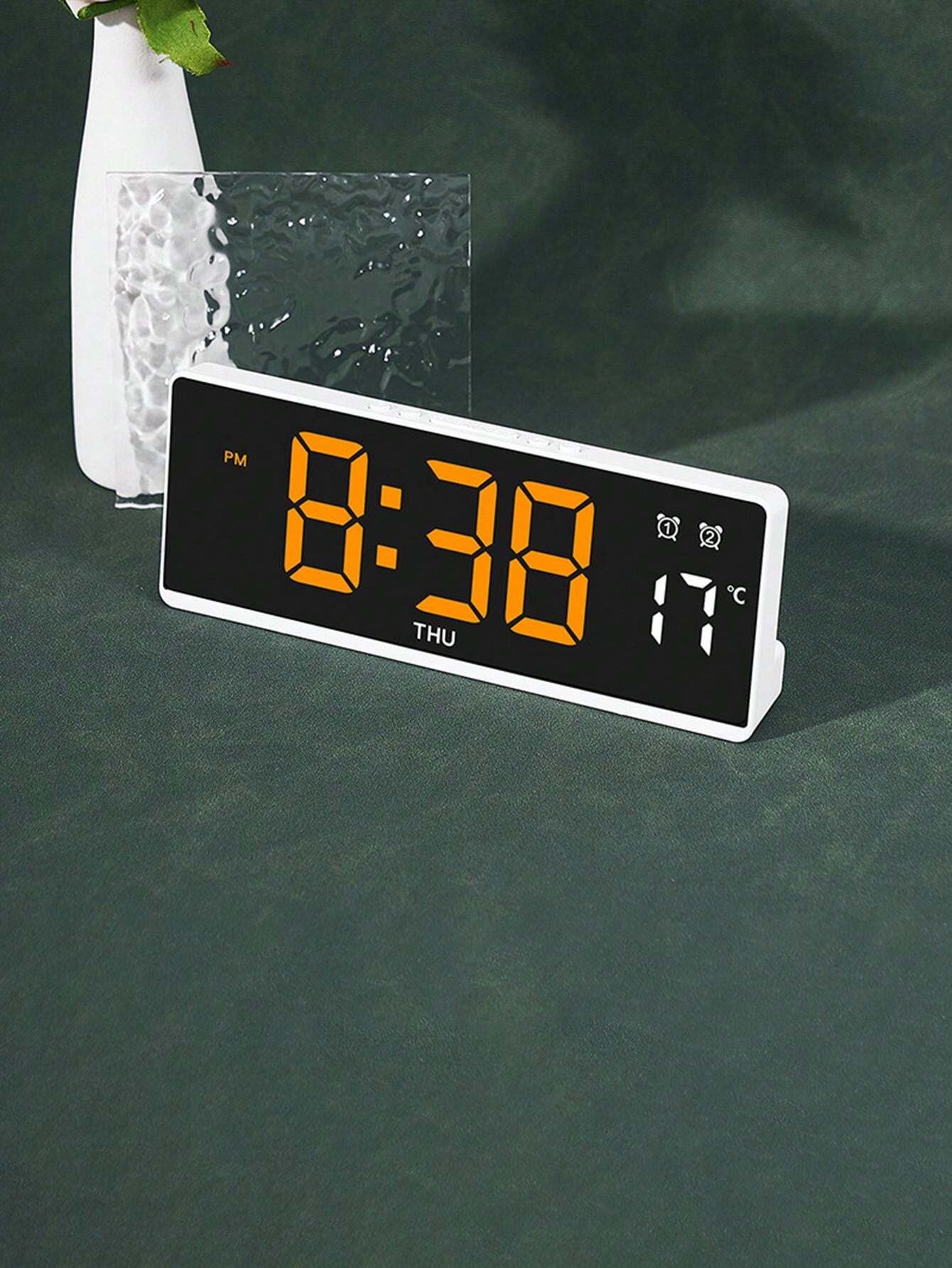 1pc LED Alarm Clock Multifunctional Electronic Clock Simple Desk Clock ...