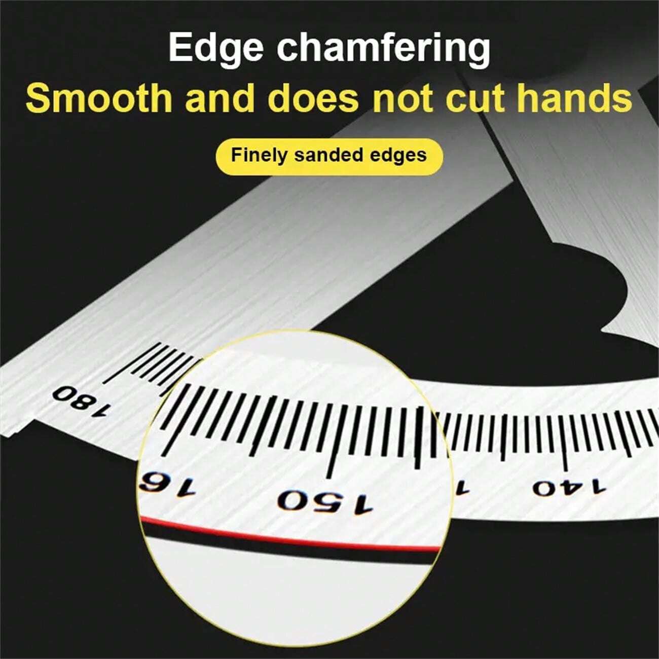 Angle Meter Measure Protractor Ruler Metal Finder 180 Degree Guage ...