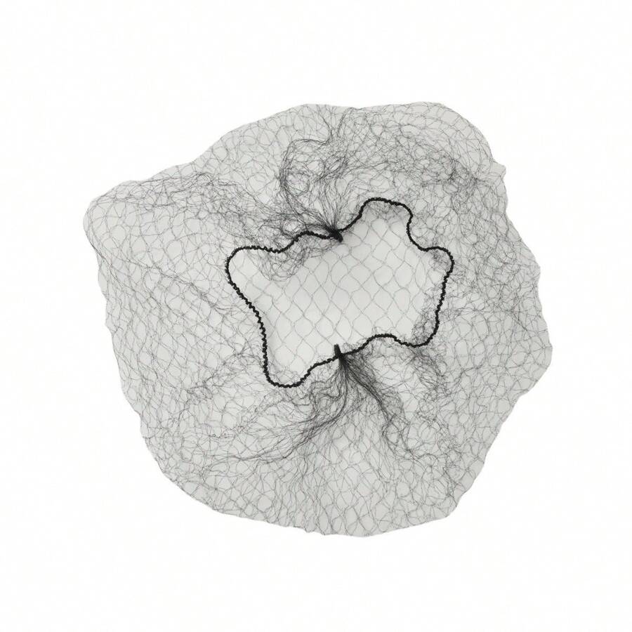 10 Black High Elasticity Ultra-Fine Invisible Hair Nets+50 6mm U-Shaped ...