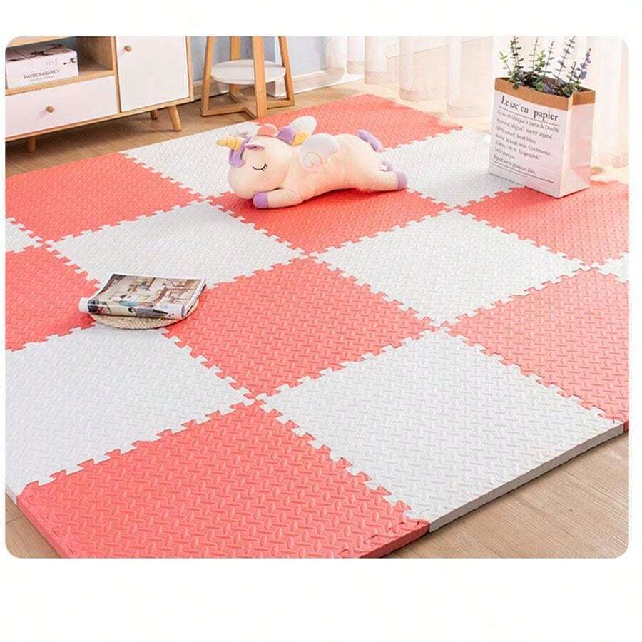 10pcs/Set Interlocking Exercise Anti-Slip Foam Mats, Thickened Yoga ...