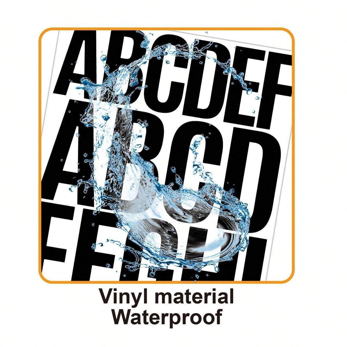 4 Sheets 4-Inch Letter Stickers For Mailbox House Numbers, Party ...