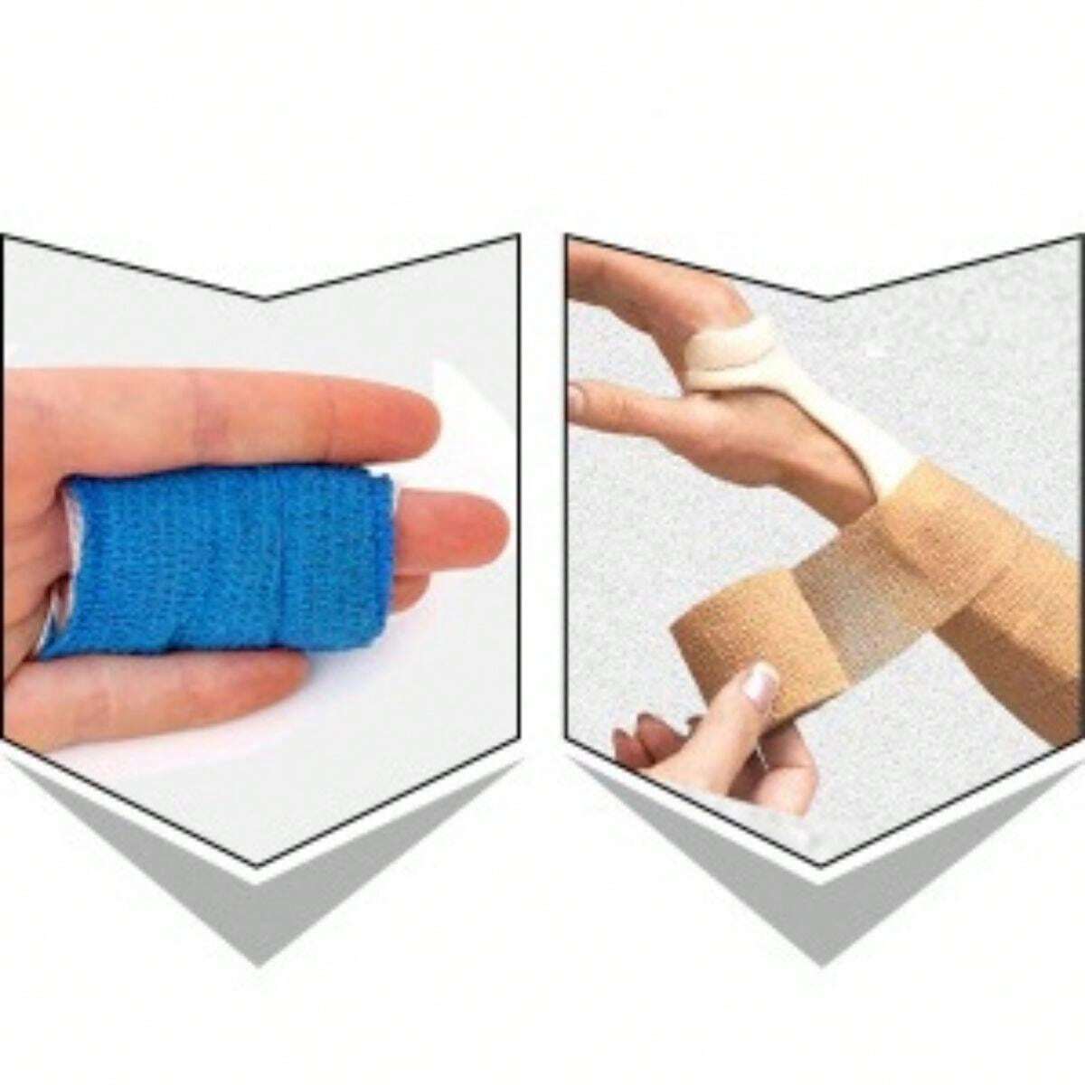 10 Pieces-Sports Self-Adhesive Bandage, Elastic Bandage, Protective ...