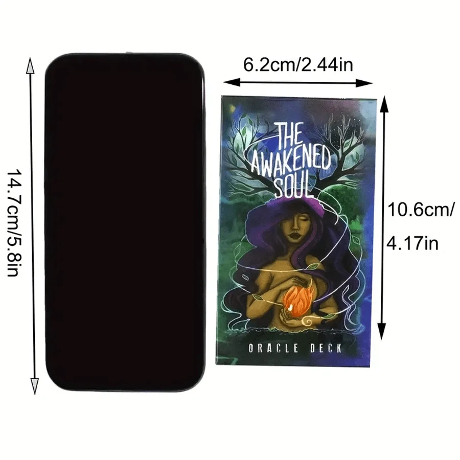 1pc The Awakened Soul Oracle Cards ( With QRCode Pdf-Guidebook ),Adult ...
