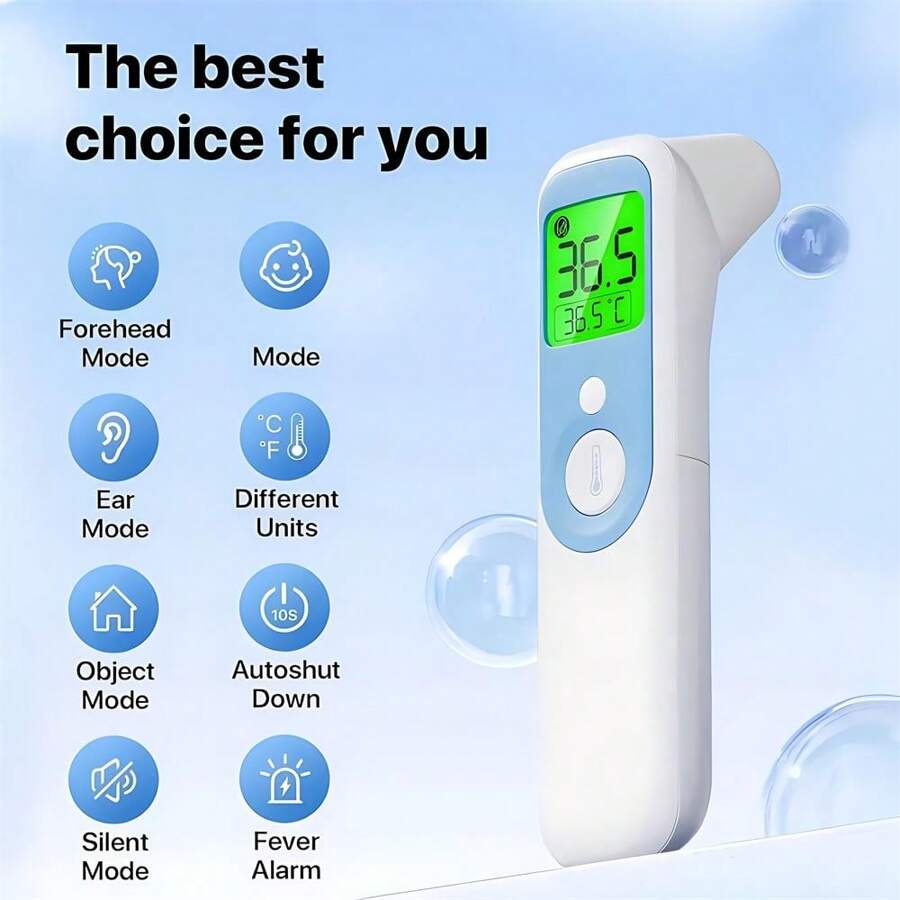 Forehead Digital Thermometer Non Contact Infrared Medical Thermometer ...