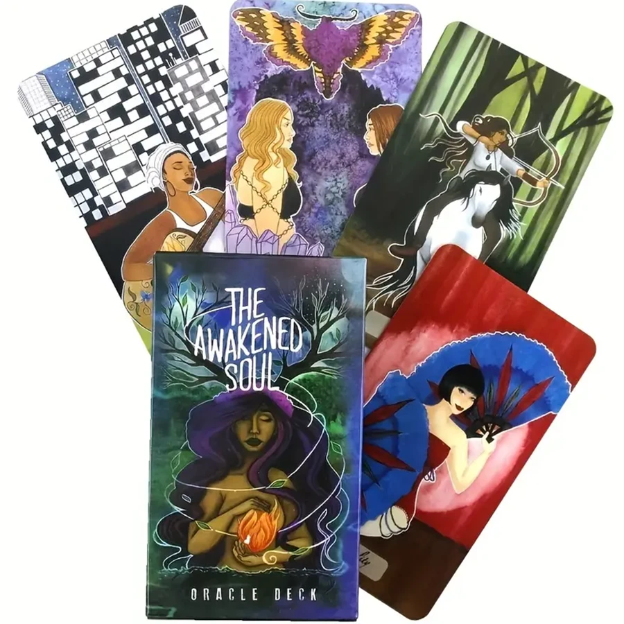 1pc The Awakened Soul Oracle Cards ( With QRCode Pdf-Guidebook ),Adult ...