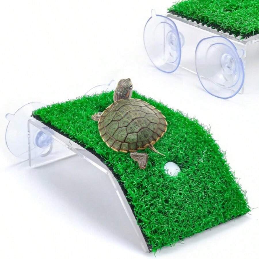 Mini Turtle Sunbathing Platform With Simulation Grass And Slope, Turtle ...