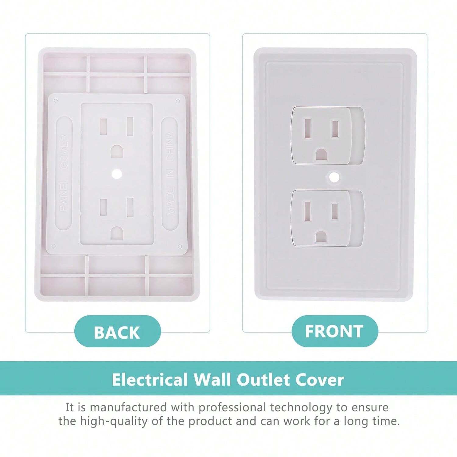 2-Pack - US Standard Automatic Self-Closing Outlet Covers - Safety ...