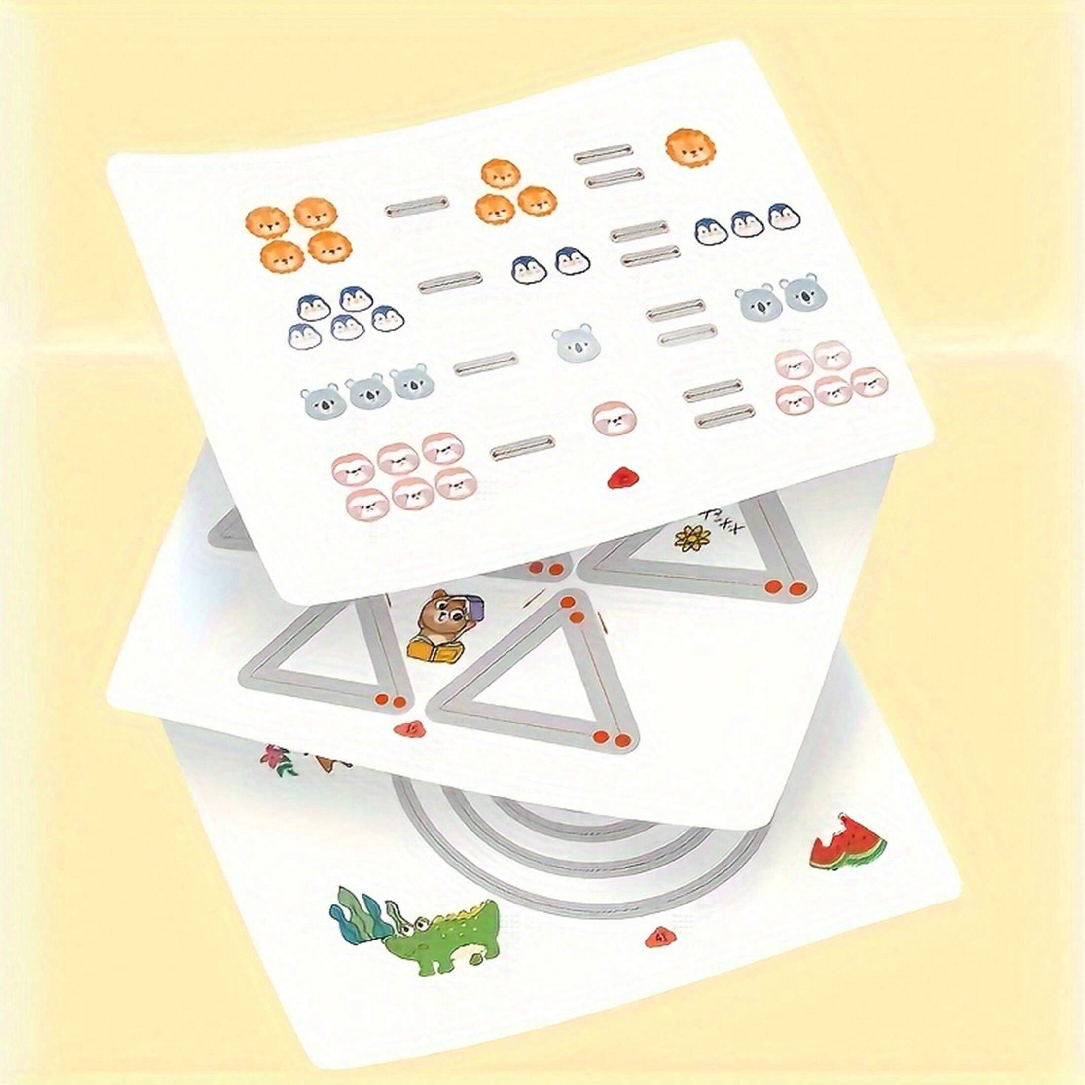 Magic Tracking Practice Workbook Set, With Four Whiteboard Pens And An ...