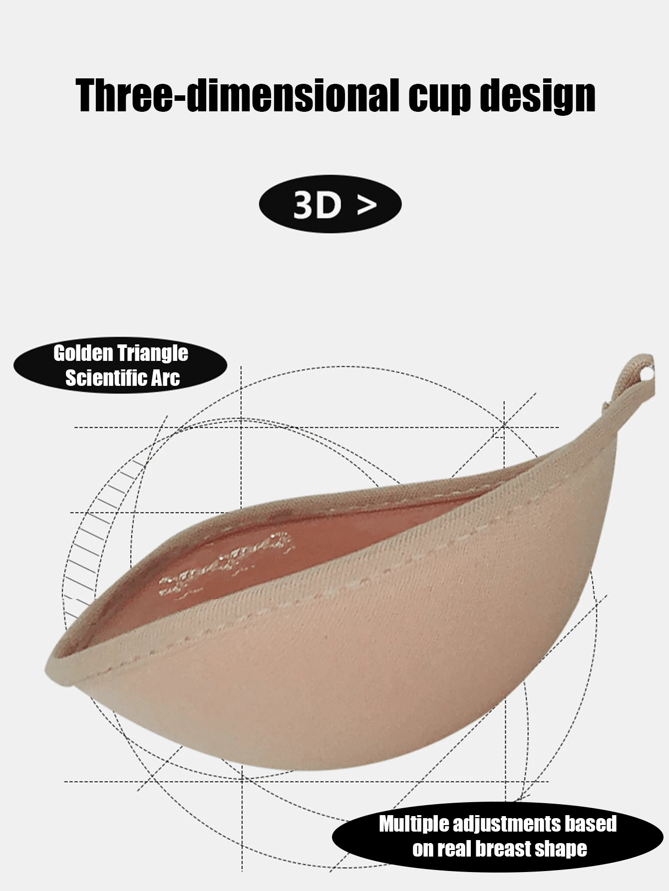 1pc Large Breasts Thin Section Of The Bra Stickers Gathered Strapless ...