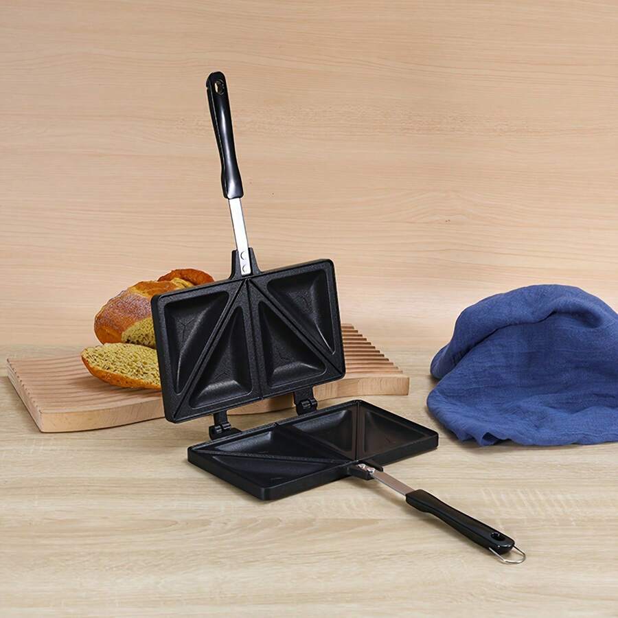 1 Pc Of Household Triangular Baking Pan, Open Flame Gas Grilling ...