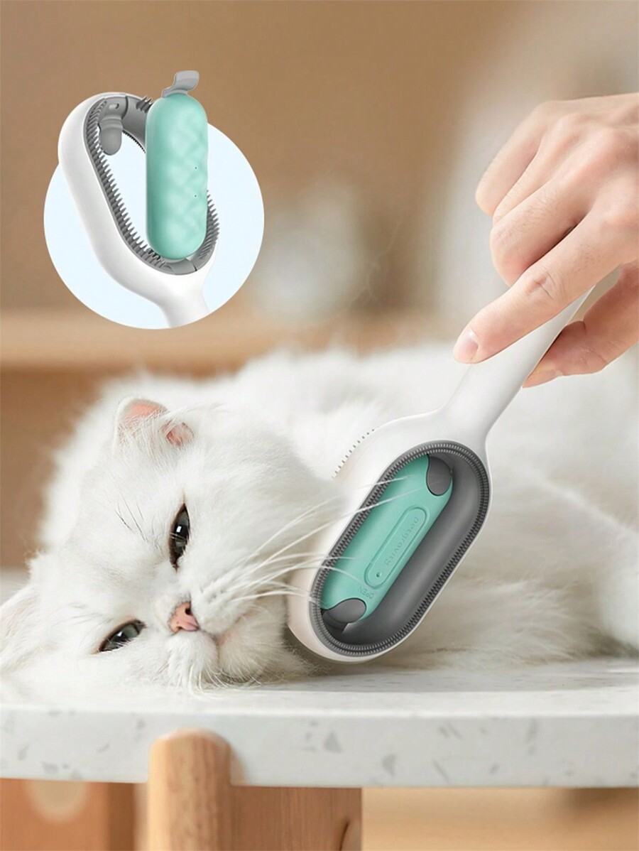 1pc Pet Steam Brush, Random Color, Self-Cleaning Silicone Steam Massage ...