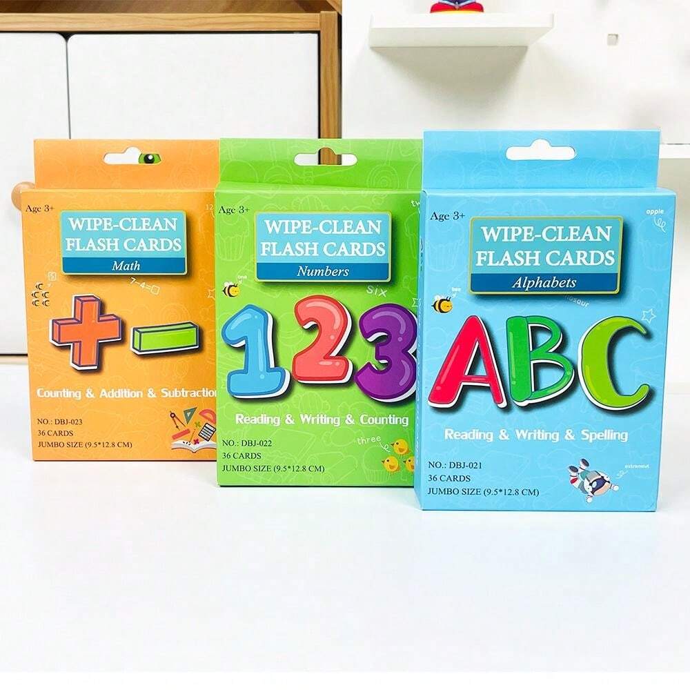 36pcs English Educational Flash Cards For Kindergarten Early Learning ...