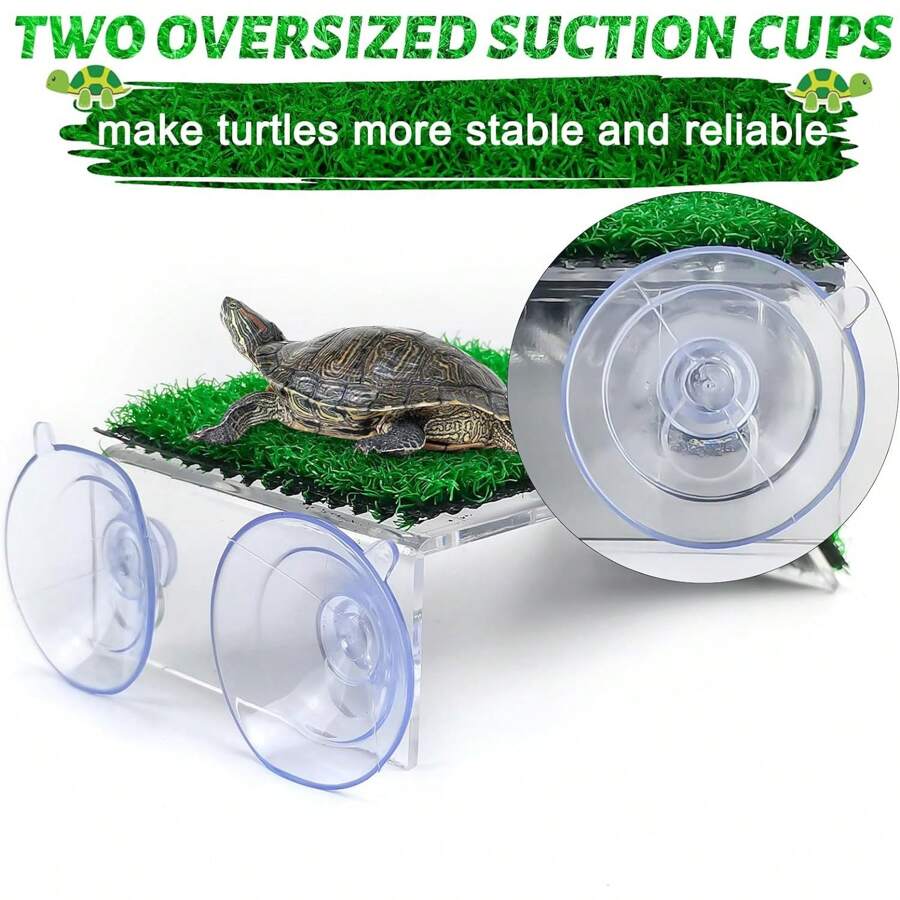 Mini Turtle Sunbathing Platform With Simulation Grass And Slope, Turtle ...